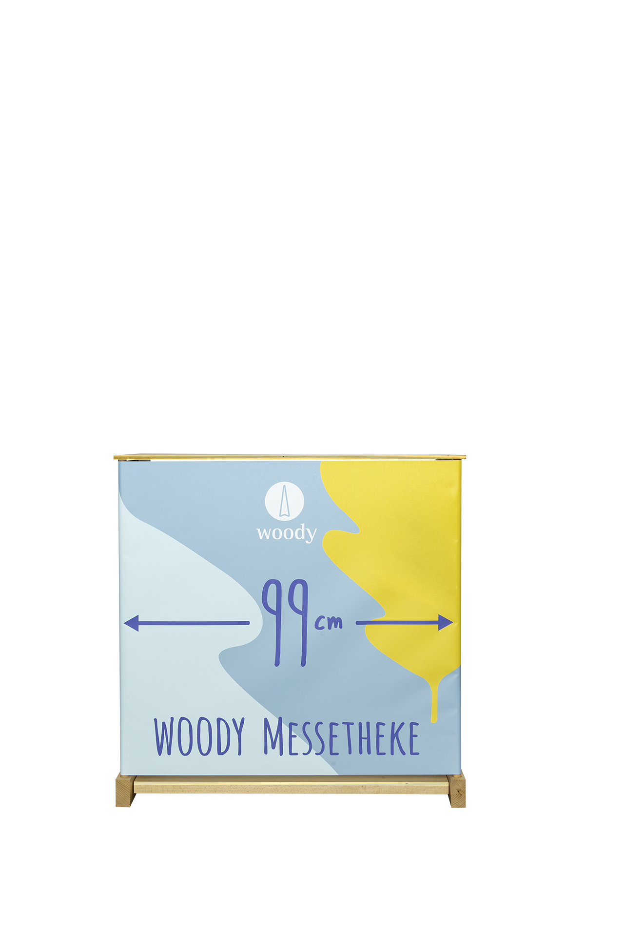 Woody exhibition counter - Normal oil finish | Woody Display